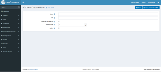 Flexible Menu Plugin | Manage Menus Easily | HostedMart.com - NopCommerce Plugins, Themes and ...